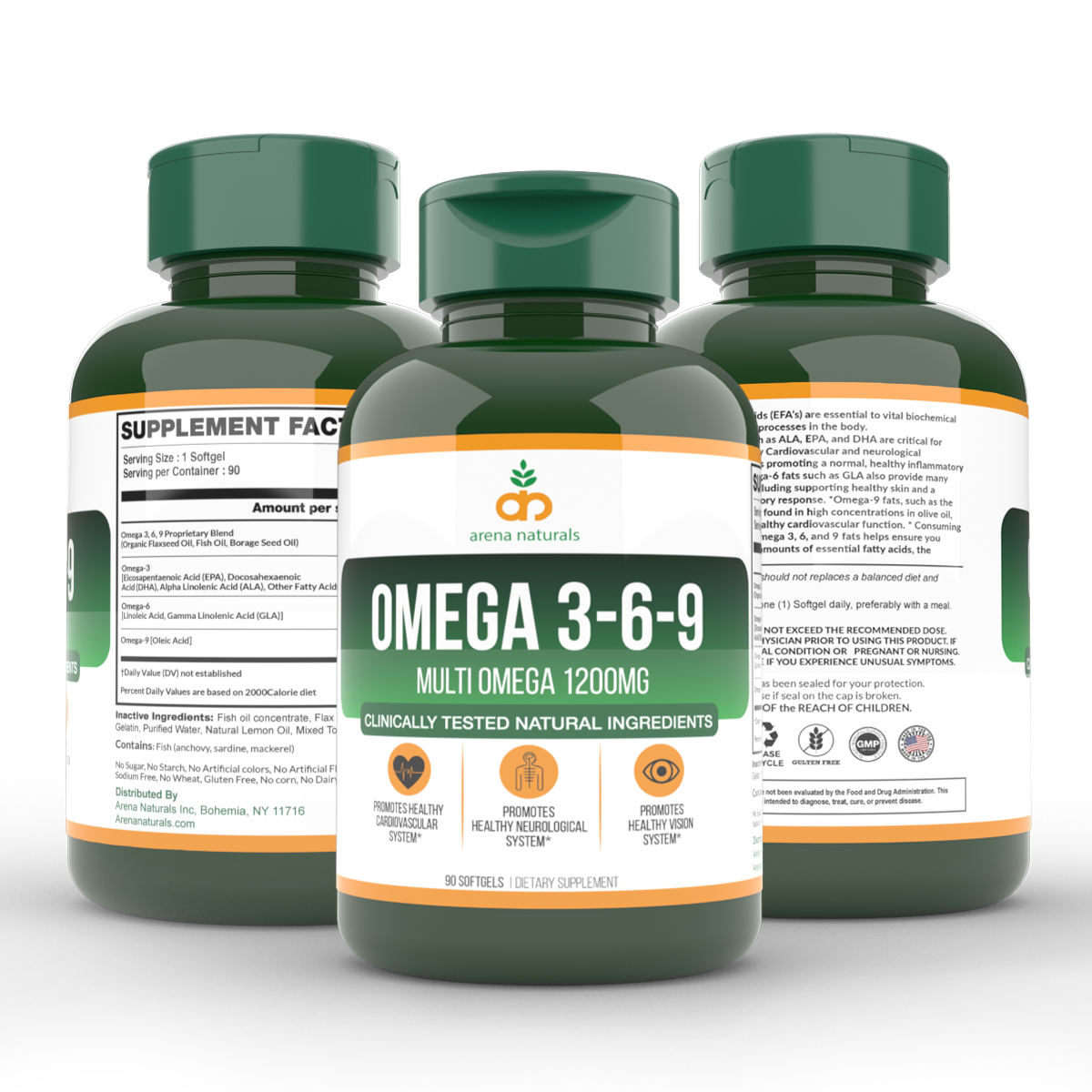 Omega 3-6-9 | Best Multi Omega 3-6-9 | Arena Naturals